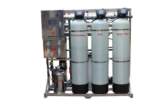1000LPH FRP Reverse Osmosis Water Treatment Plant For Bottled Water Production