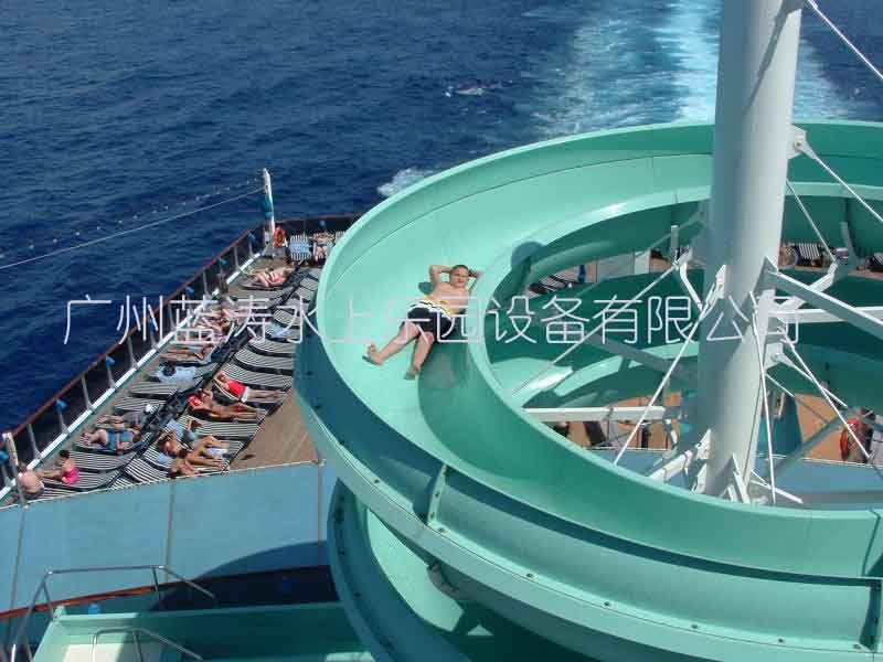 Spiral Fiberglass Water Slides Open Flume Water Slide For Swimming Pool