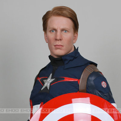 Figure di cera delle celebrità di Steve Rogers dell'attore ruolo realistico della celebrità in capitano Amercia