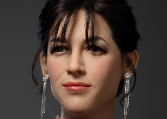 Signora occidentale Sculpture Celebrity Wax Statues della resina di Sophie Marceau per il museo