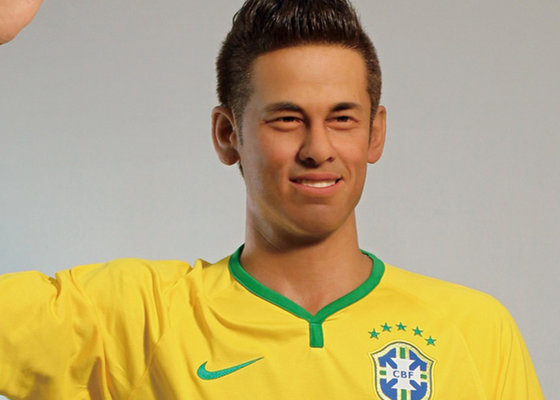 Statue realistiche della cera della celebrità/figura di cera su ordinazione di Neymar Da Silva