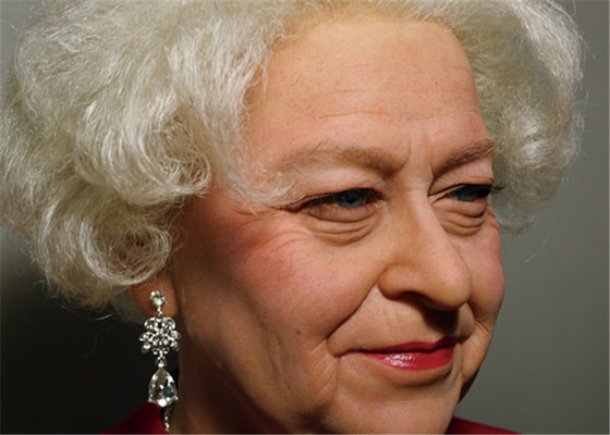 Figura di cera politica della celebrità della donna della resina e del silicone sculture a grandezza naturale della cera