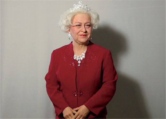 Figura di cera politica della celebrità della donna della resina e del silicone sculture a grandezza naturale della cera