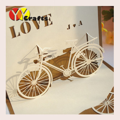 Special bicycle design Pop Up Happy Birthday Cards  for sunshine kids