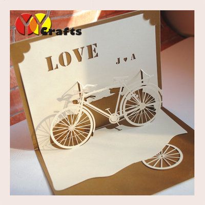 Special bicycle design Pop Up Happy Birthday Cards  for sunshine kids