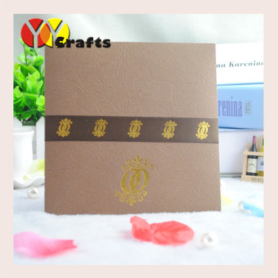 Best Selling Light Purple Folded Wedding Invitation Cards Design