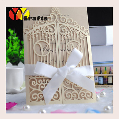 Christmas greeting cards laser cut birthday greeting card invitation cards+envelopes+ribbon/buckle as option