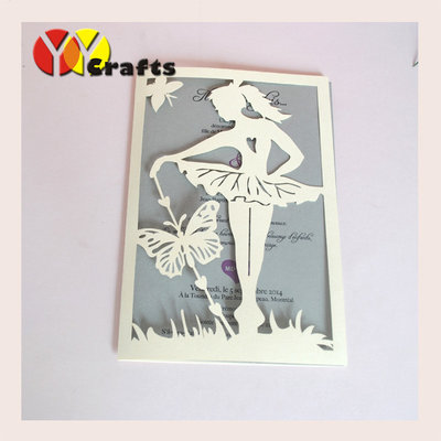 Wedding Invitation Card Set , Birthday Invitation Card Butterfly For Girls