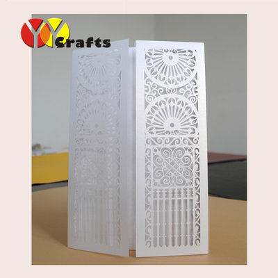 laser Cut wedding invitation card for wedding party and favor Purple Color arabic wedding invitation cards