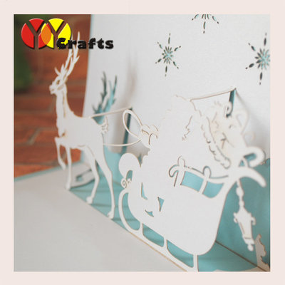 DIY 3D Pop Up Card  Elegant Cinderella Carriage princess , 3D Pop Up Christmas Cards