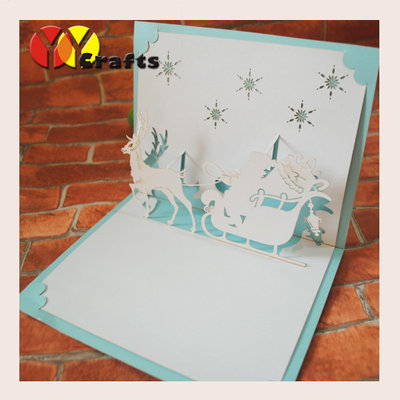 DIY 3D Pop Up Card  Elegant Cinderella Carriage princess , 3D Pop Up Christmas Cards