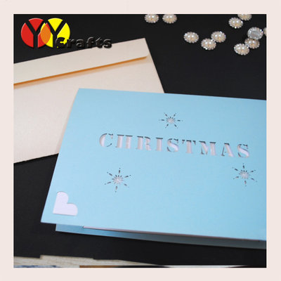 Christmas greeting cards 3d pop up card laser cut santa claus and reindeer