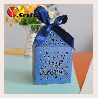 Cake boxes wedding gift boxes with "just married" wedding favor for candy
