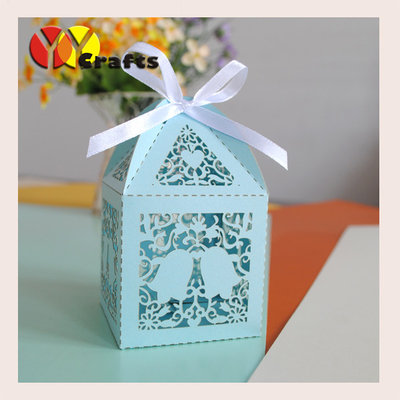 Christmas favors candy boxes 300pcs free shipping,laser cut christmas favors and gifts chocolate candy box