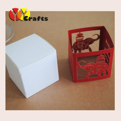 Square small wedding decoration elephant red chocolate favor gift packaging box