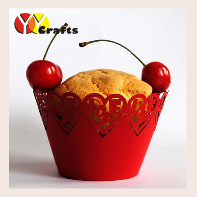 5*8*5cm laser cut cupcake wrappers for Wedding Party Decoration Elegant cupcake wrappers wholesale