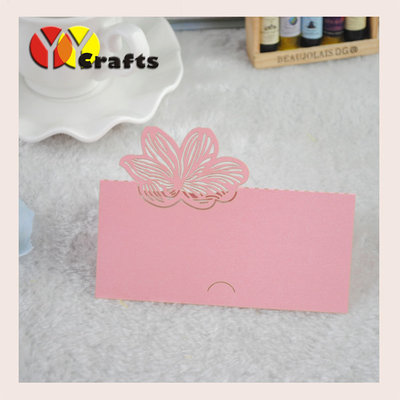 Lotus flower Wedding Table Place Cards with printed small card
