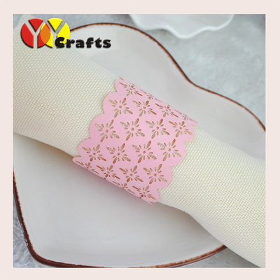 Fancy laser cut  Napkin Rings for Wedding ,  Paper Napkins For Restaurants