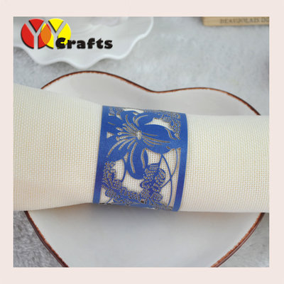 Flower Wedding Napkin Rings laser cut for party towel decoration
