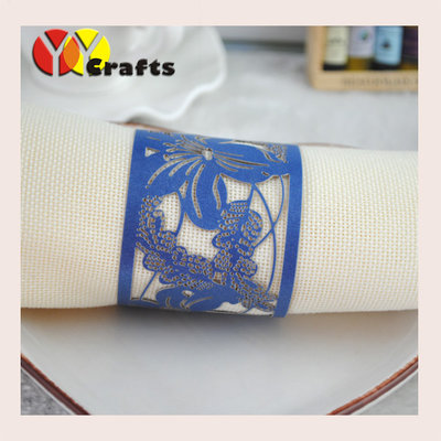 Flower Wedding Napkin Rings laser cut for party towel decoration