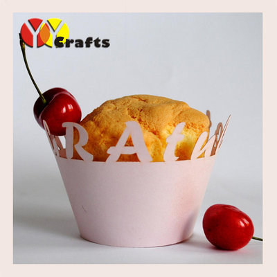 Kids Birthday cupcake wrappers laser cuting , Elegant Cupcake Wrapper