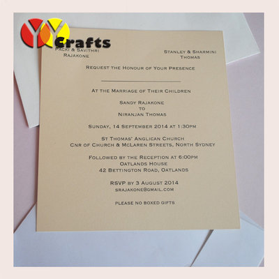 Flora Wedding Invitation Card with blank part for your printing or laser cutting