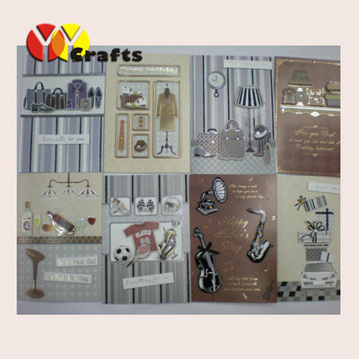 Flowers Wedding Greeting Card Romantic  / Holiday Greeting Card butterfly invitation card