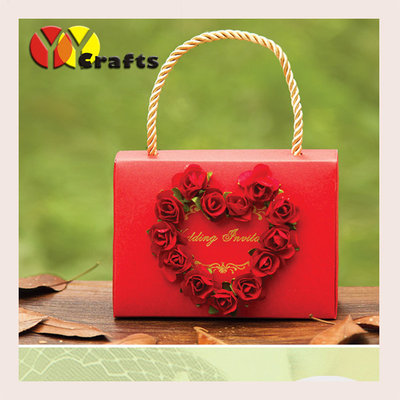 Colorful portable Candy Bags For Weddings , paper chocolate packaging bags