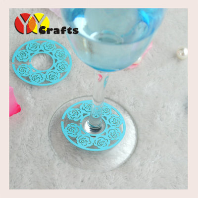 Rose Shape Wine Claims Engagement Wine Glass Decoration Various Colors