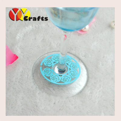 Rose Shape Wine Claims Engagement Wine Glass Decoration Various Colors
