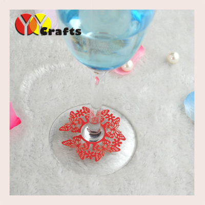 Butterfly  Wine Claims party wedding favors laser cutting paper