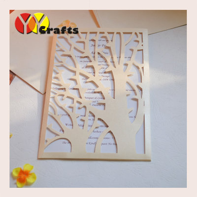 Hot Foil Stamping Married Invitation Card For Wedding , Personalized Invitation Cards