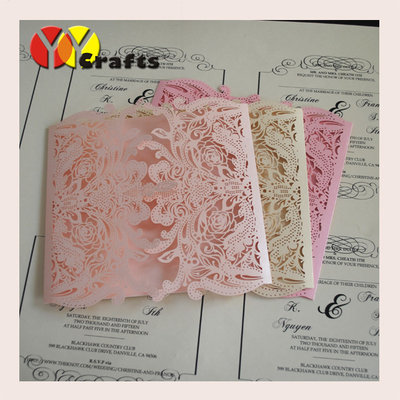 Cross Design Royal Elegant Luxury Invitation Card Gold Wedding Favors