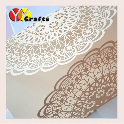 Delicate design anniversary invitation cards sky wheel shape wedding invitation card