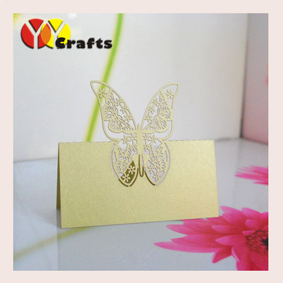 Personalised Butterfly Wedding Place Cards  ,  Name Card Holders Wedding
