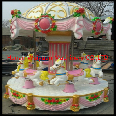 6 seats carousel for kids outdoor ride merry go round mini carousel supplier