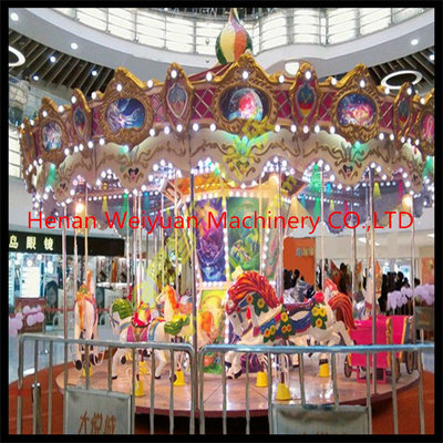 Popular and durable carousel horse for kids mechanical carousel horse ride supplier