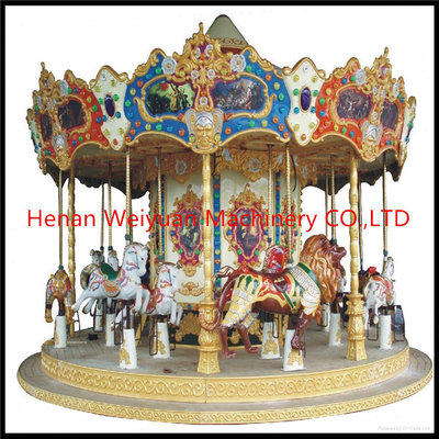 Super fun amusement park ride carousel horse carousel ride equipment supplier