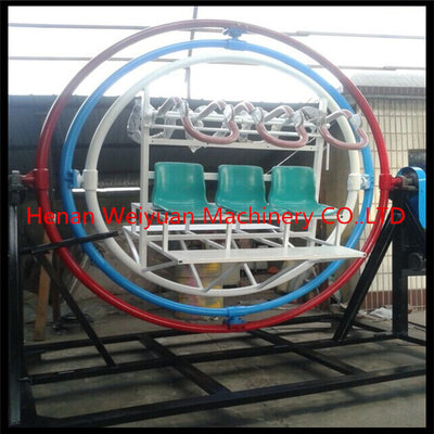 rotating playground rides 6 seats human gyroscope for teenagers and adults supplier