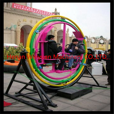Fun park attractions rotation rides 2 seats human gyroscope supplier