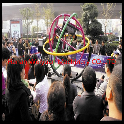 Fun park attractions rotation rides 2 seats human gyroscope supplier