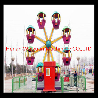 10 cabins kids mini amusement rides ferris wheel supplier