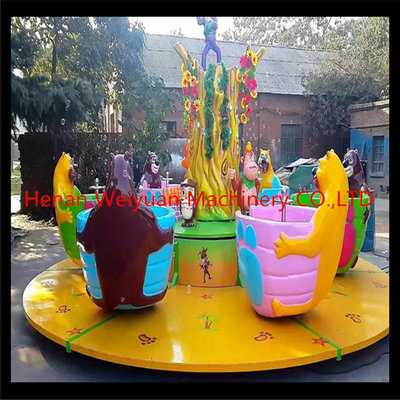 5% discount Moveable tea cup ride with trailer kids fun equipment supplier