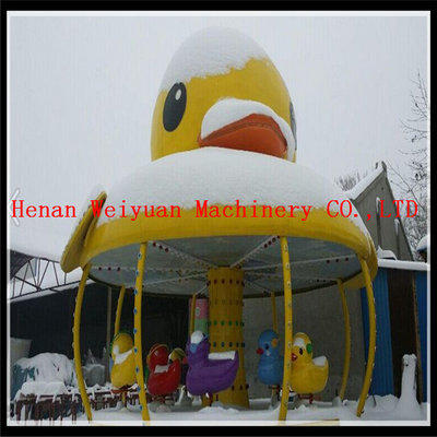 Deluxe music carousel yellow duck carousel for kids for sale supplier