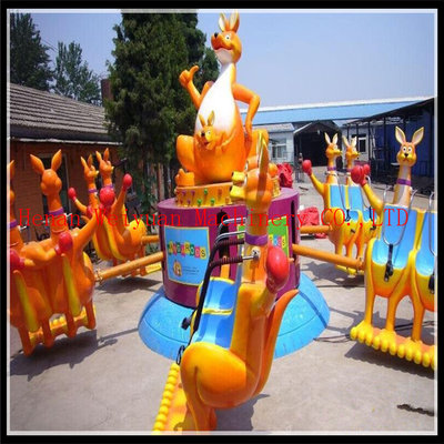 Fiberglass amusement rides kangaroo jumping kiddie ride for sale supplier