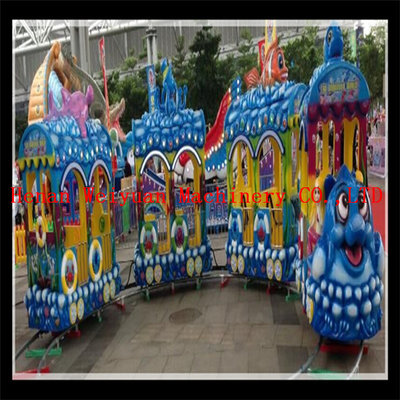 customized electric track train, under sea world train ride for sale supplier