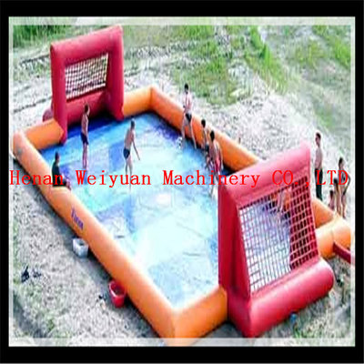 CE Fun new air tight water football game inflatable soap soccer field supplier