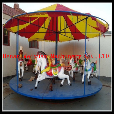 12 seats simple amusement park carousel rides; carousel horse sale; carousel amusement supplier