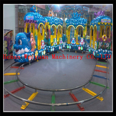 new model 5 couches 18 seats  electric track train, under sea world train ride for sale supplier