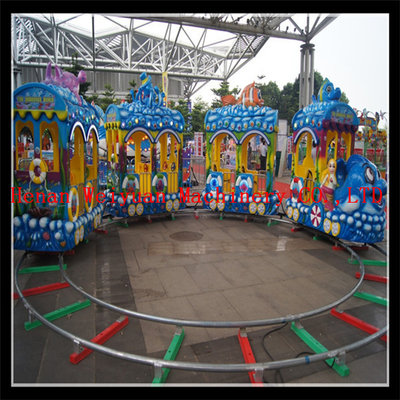 new model 5 couches 18 seats  electric track train, under sea world train ride for sale supplier